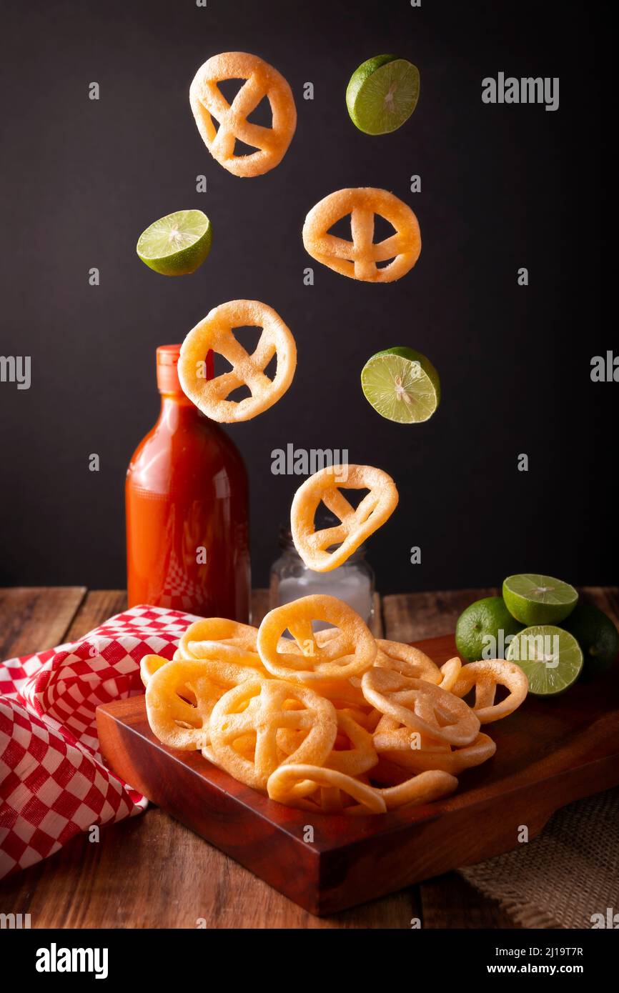 Chicharrones de Harina. Also known as duros, duritos, Mexican wagon ...