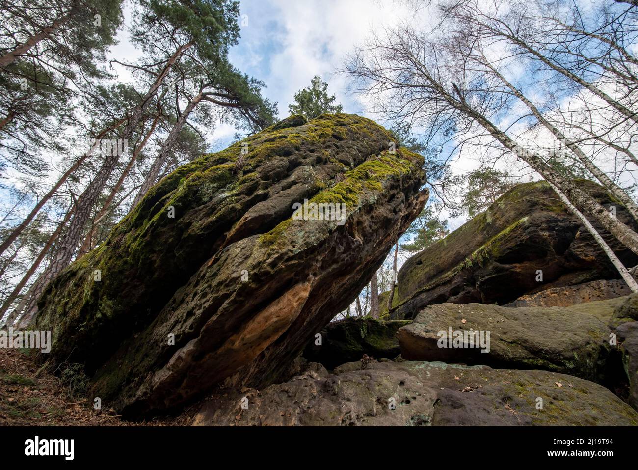 Rock labyrinth langenhennersdorf hi-res stock photography and images ...