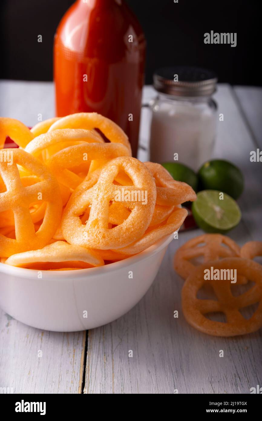 Chicharrones de Harina. Also known as duros, duritos, Mexican wagon ...