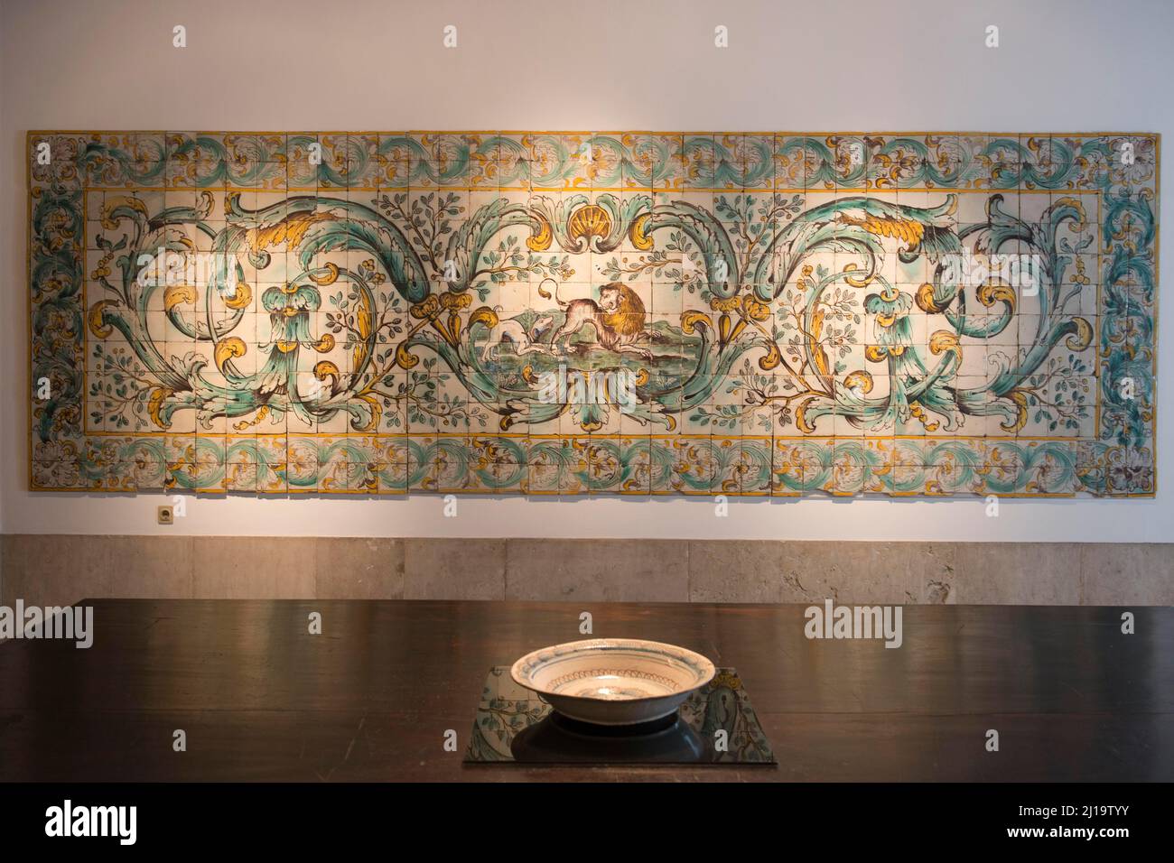 Tile paintings in the Tile Museum, Lisbon, Portugal Stock Photo - Alamy