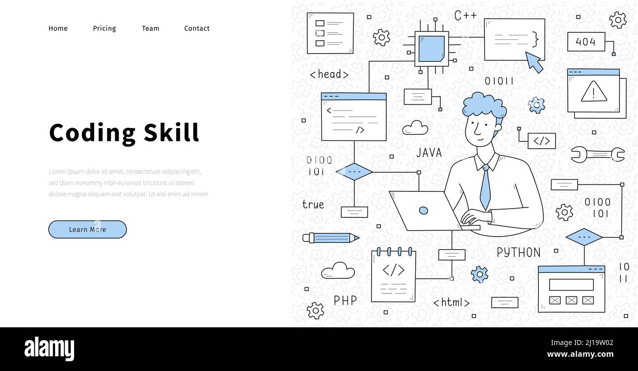 Python coder Stock Vector Images - Alamy
