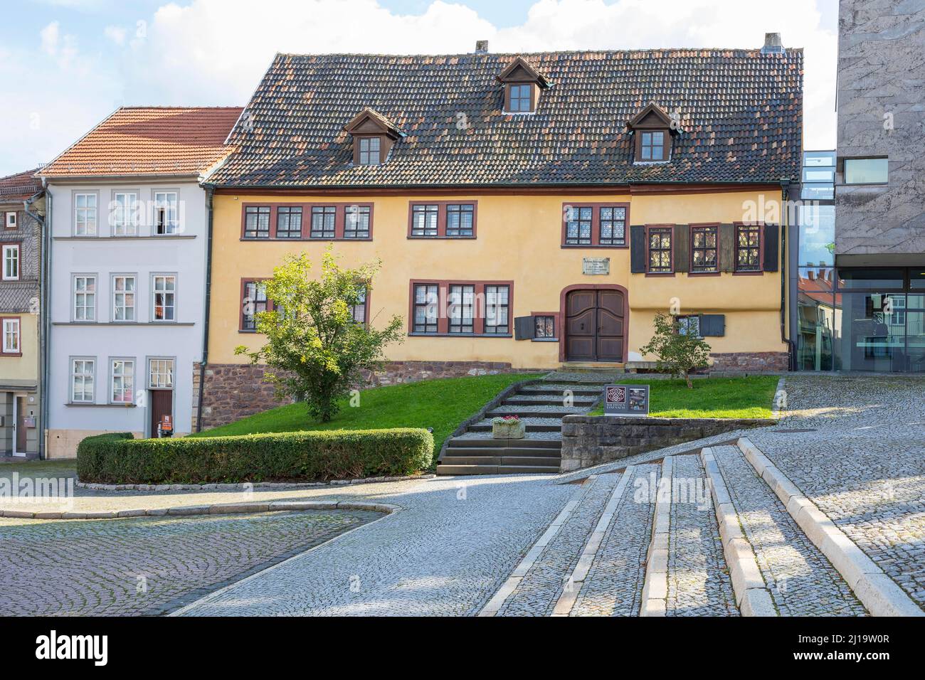 Historic Bach House and new building at Frauenplan, birthplace of ...