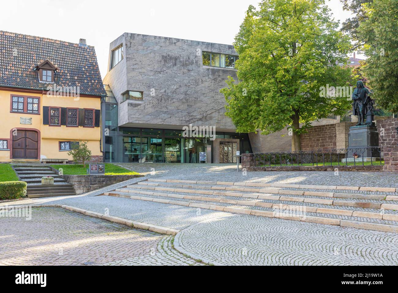 Historic Bach House, new building and Bach memorial on Frauenplan ...