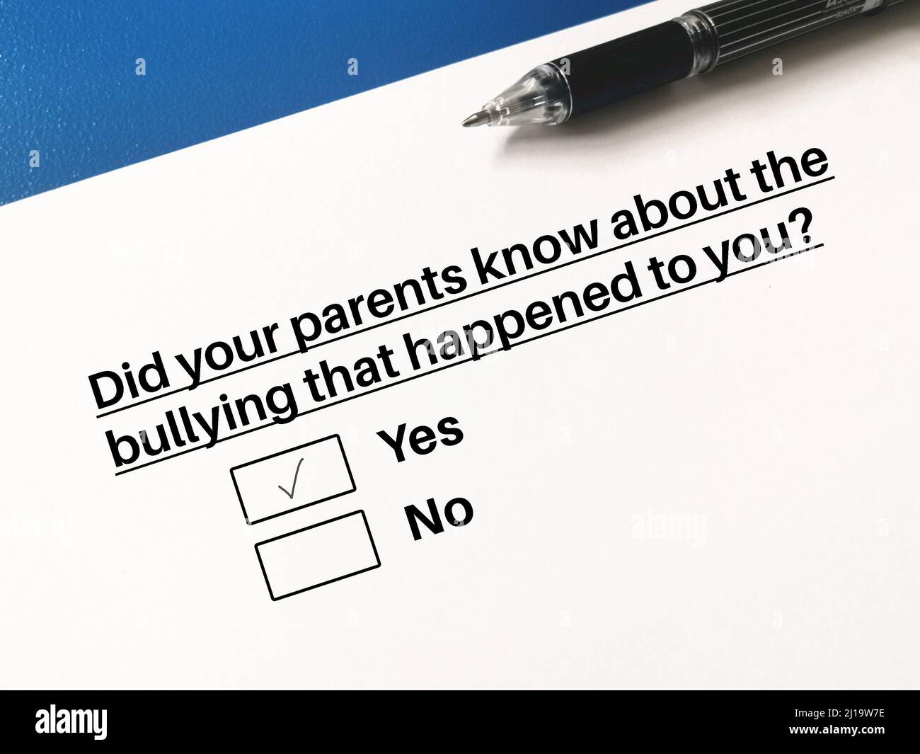 One person is answering question about child bully. The person thinks ...