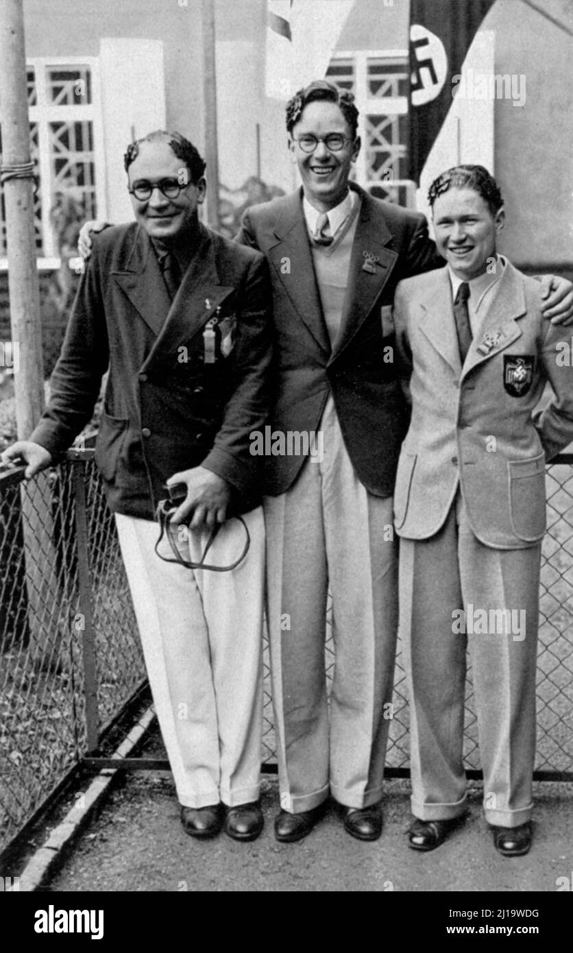 Shooting, target pistol shooting, Torsten Ullman, Sweden (centre) won ...