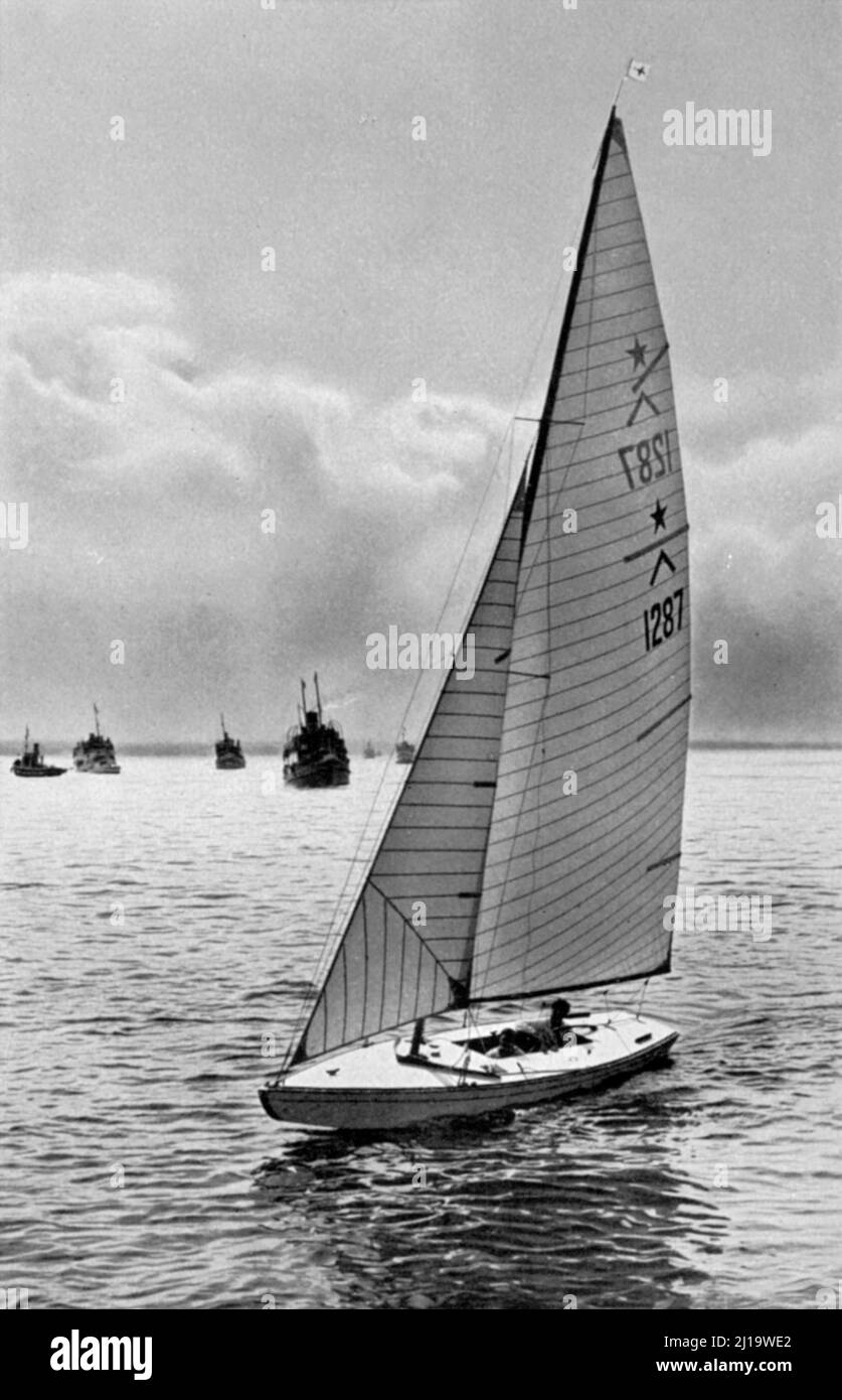 Sailing, the German yacht Wannsee (Dr Bischoff) won the star class ...