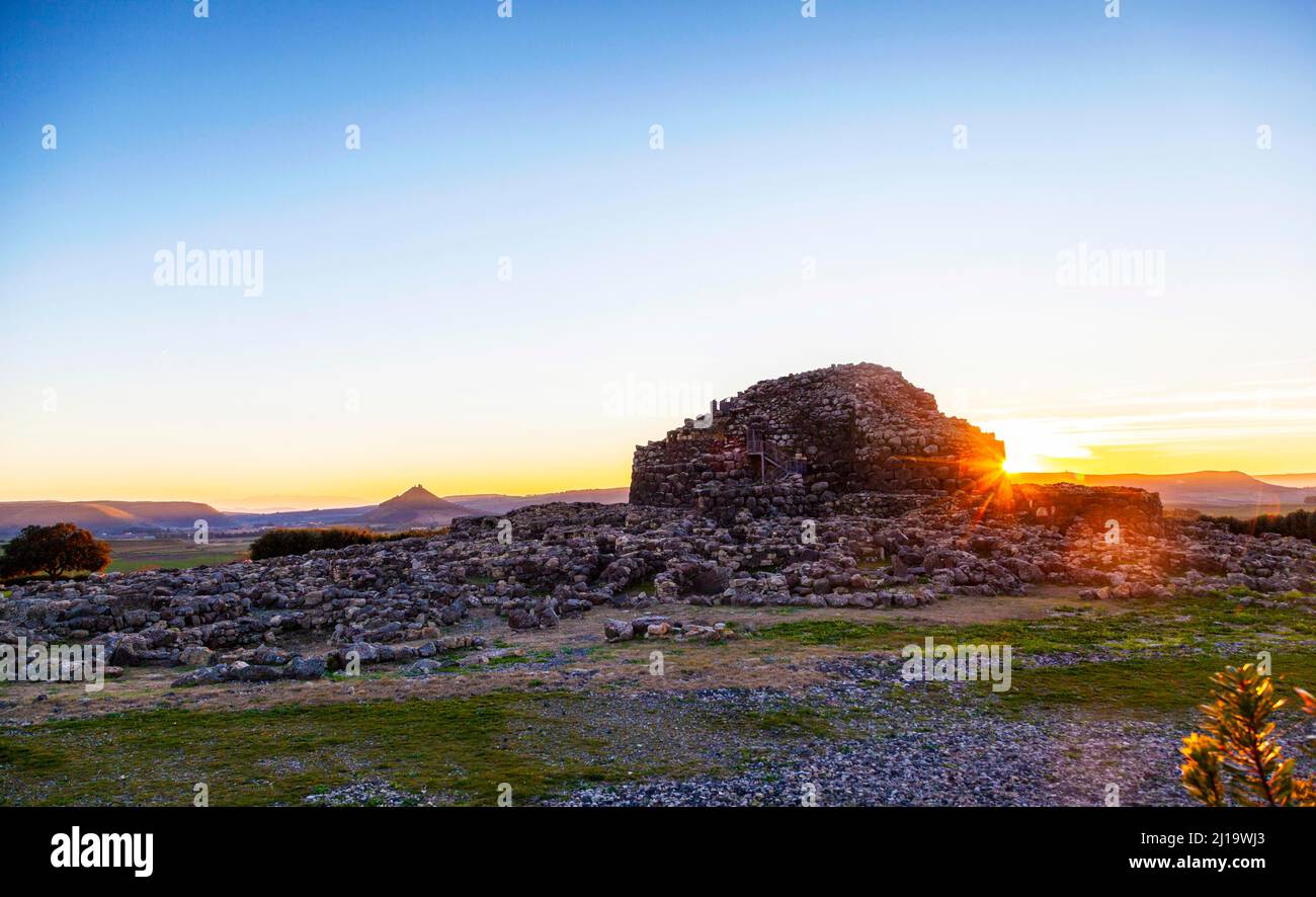 The Nuraghe of Su Nuraxi or Su Nuraxi di Barumini one of the most ...
