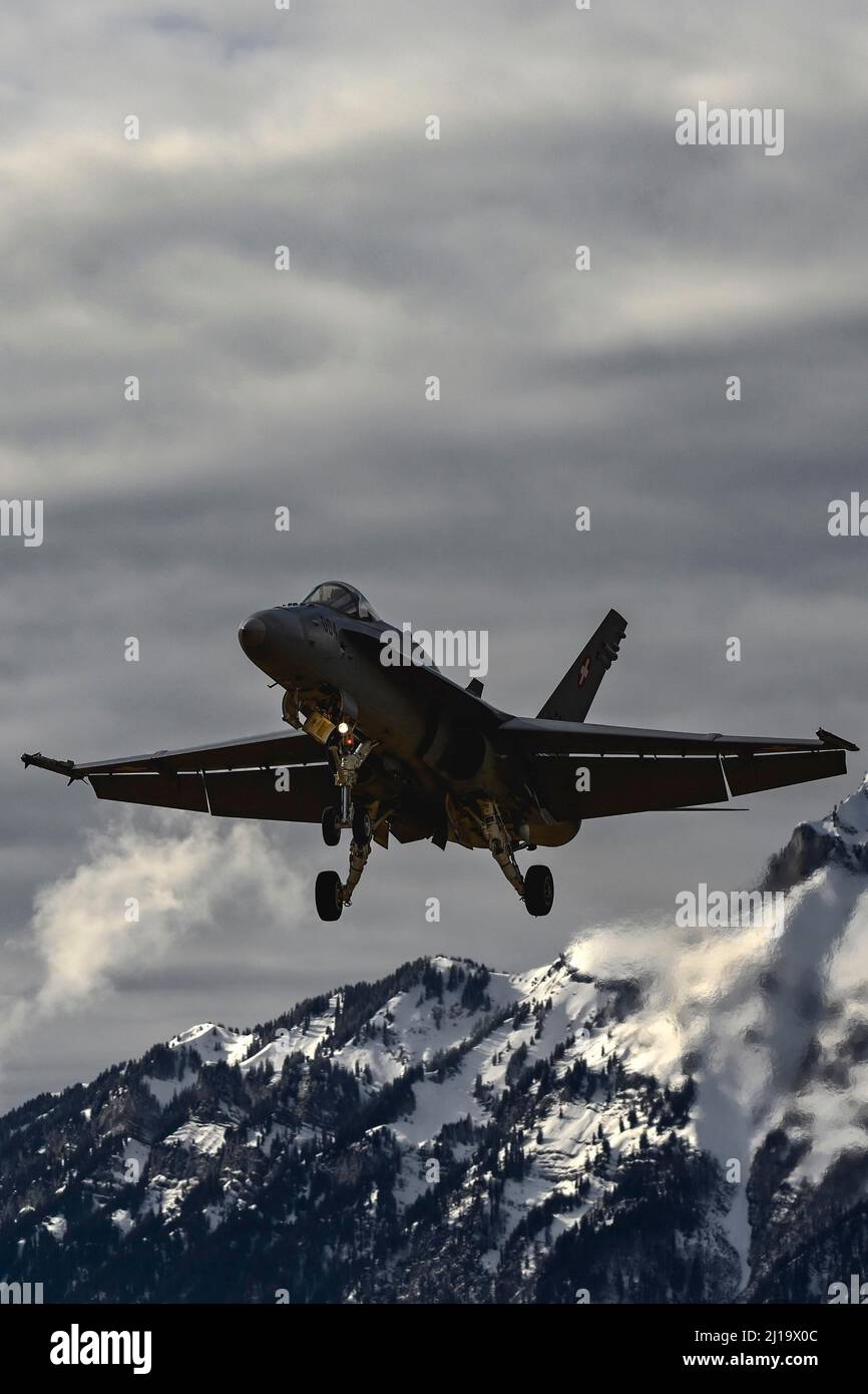 Swiss army fa 18 jet aircraft hi-res stock photography and images - Alamy