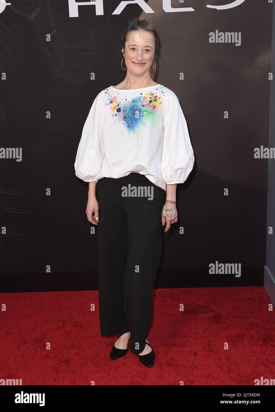 Los Angeles, USA. 23rd Mar, 2022. Jen Taylor walking on the red carpet ...