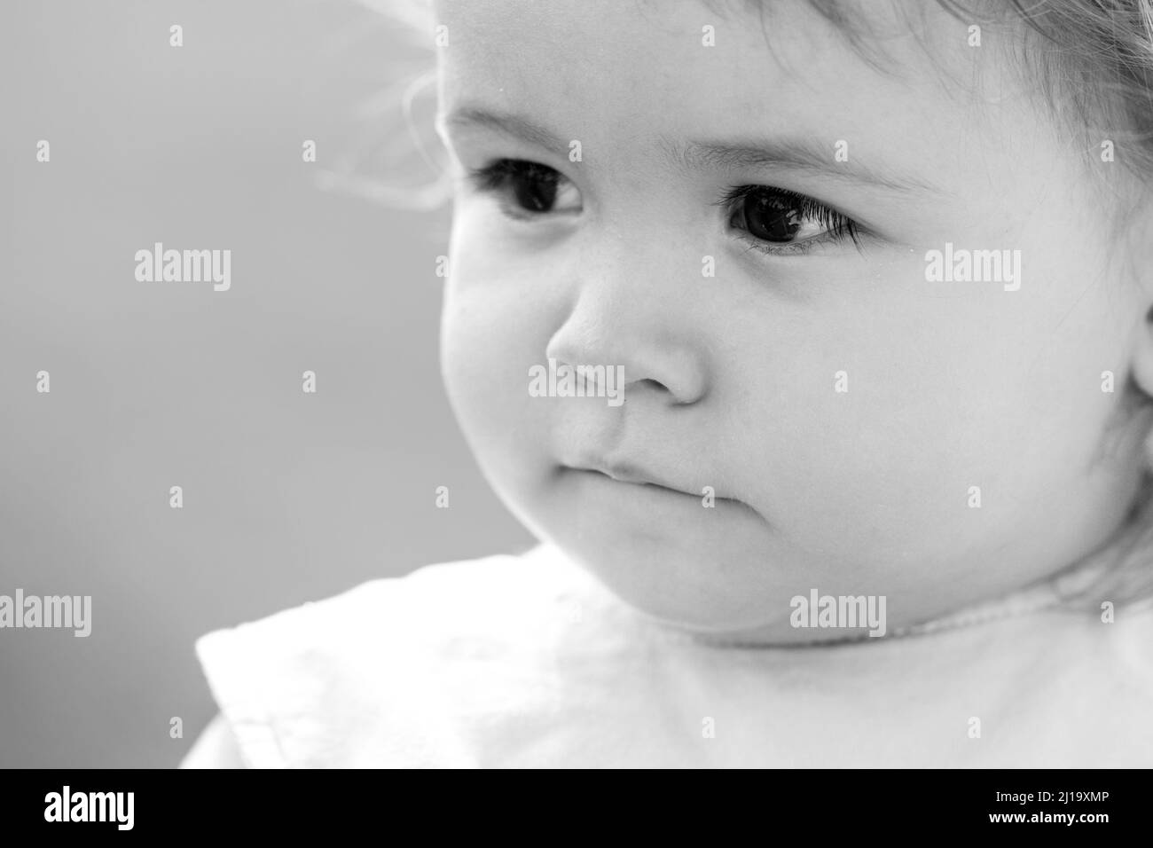 Kids portrait, close up head of cute baby child Stock Photo - Alamy