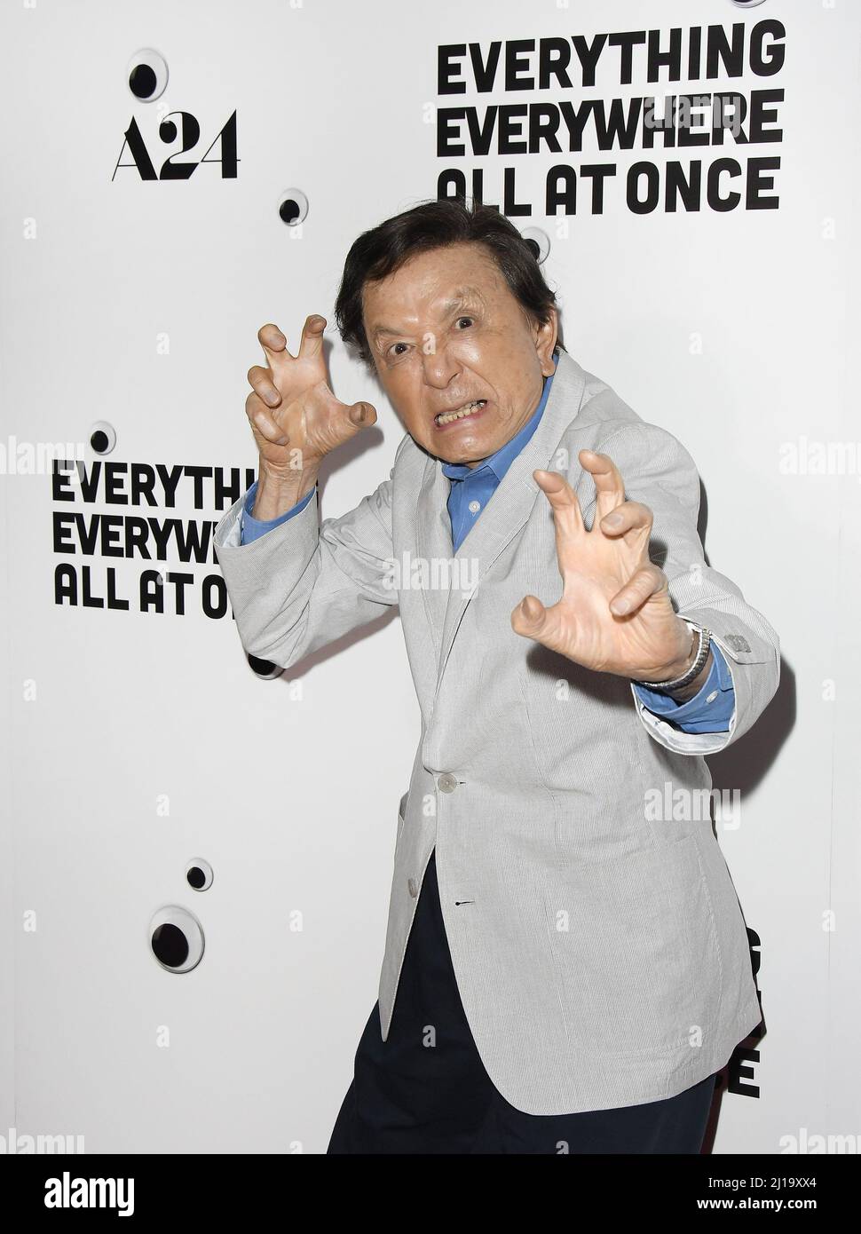 Los Angeles, USA. 23rd Mar, 2022. James Hong arrives at the EVERYTHING ...