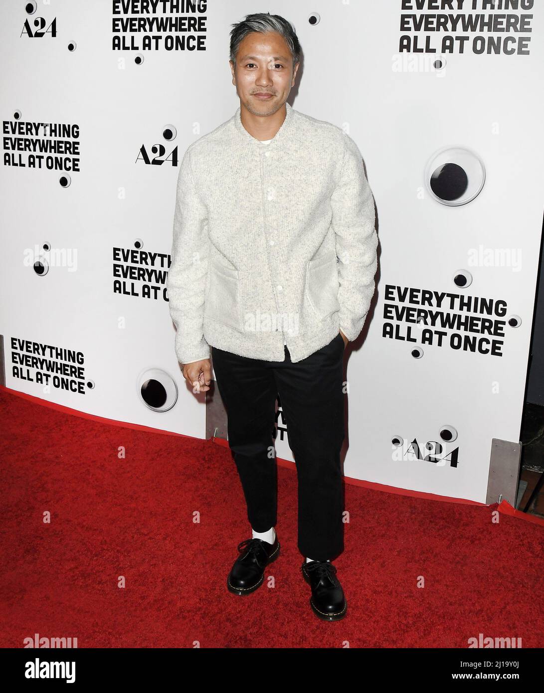Los Angeles, USA. 23rd Mar, 2022. Alain Uy arrives at the EVERYTHING ...