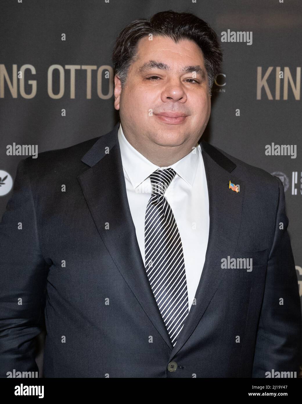 New York, USA. 23rd Mar, 2022. George Tsunis attends the premiere of ...