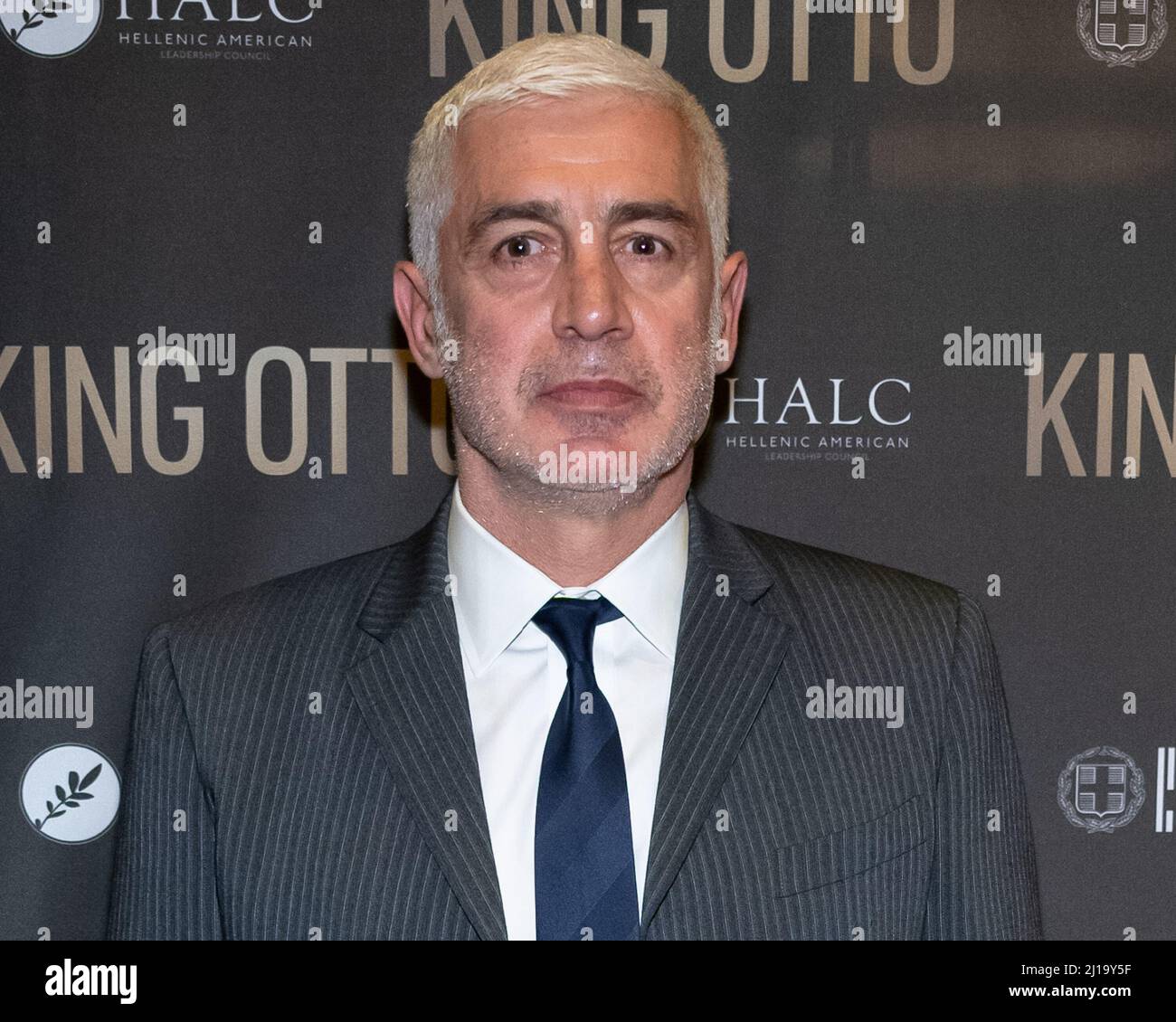 Antonis Nikopolidis attends the premiere of “King Otto” at the Museum ...