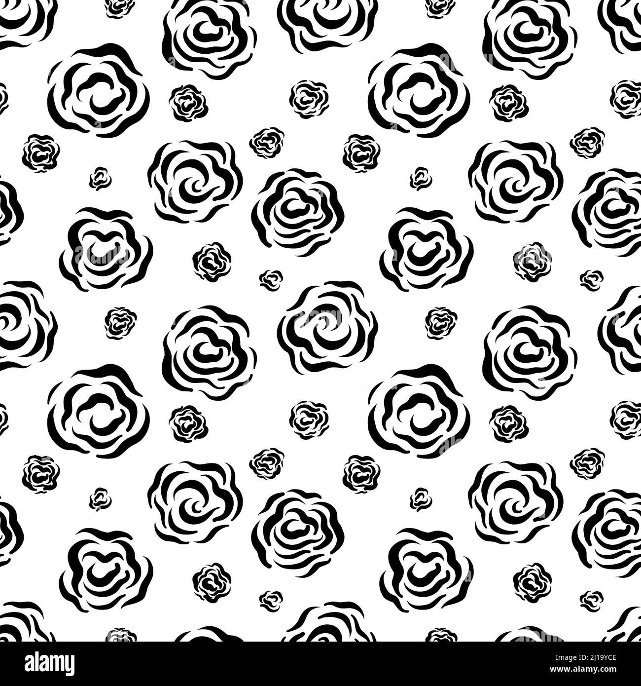 Seamless abstract pattern background. Decorative design freehand ...