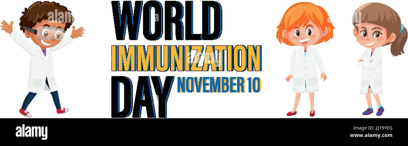 Poster design for world immunization day illustration Stock Vector ...