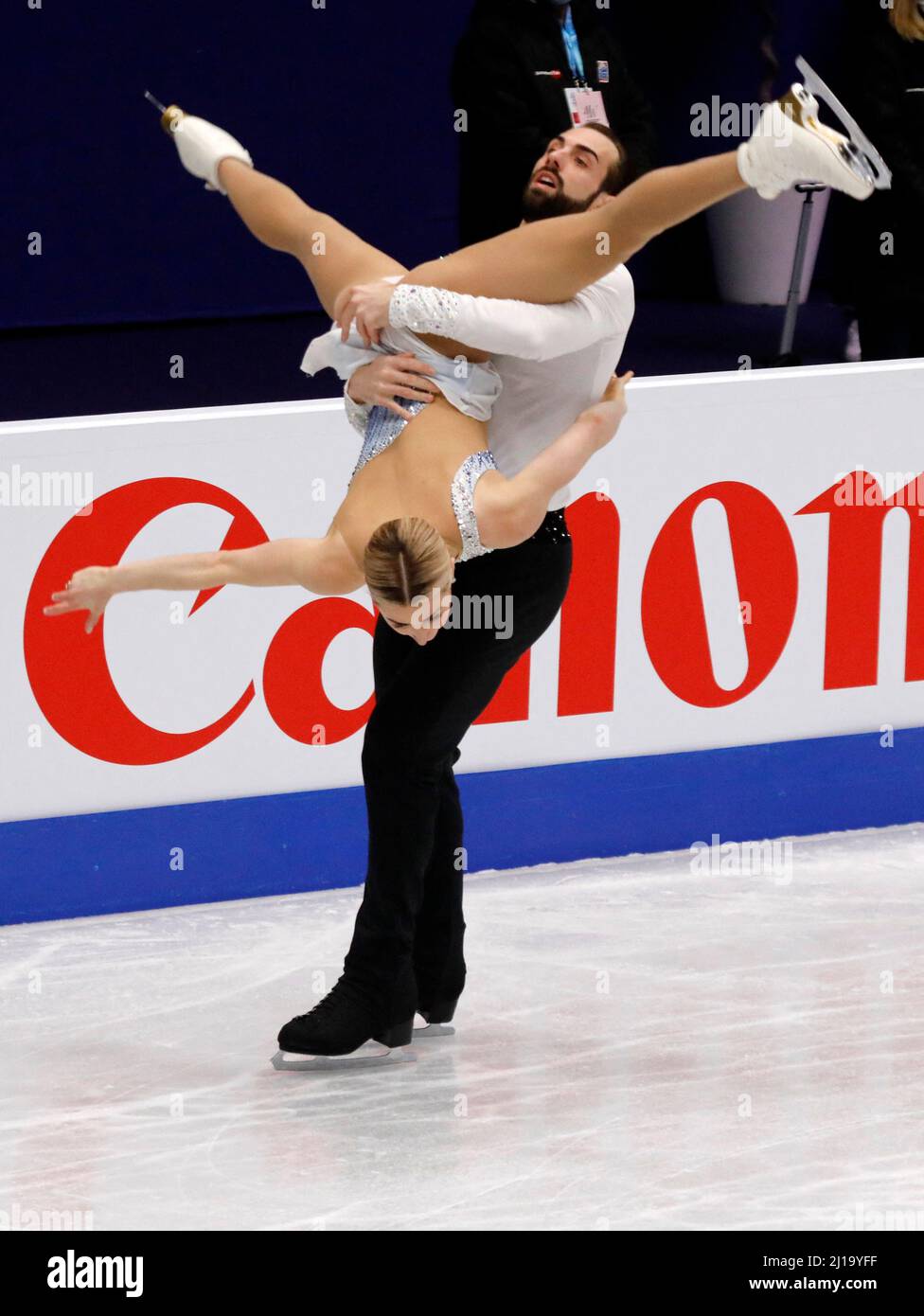 Ashley Cain-Gribble and Timothy Leduc of the US perform during the ...