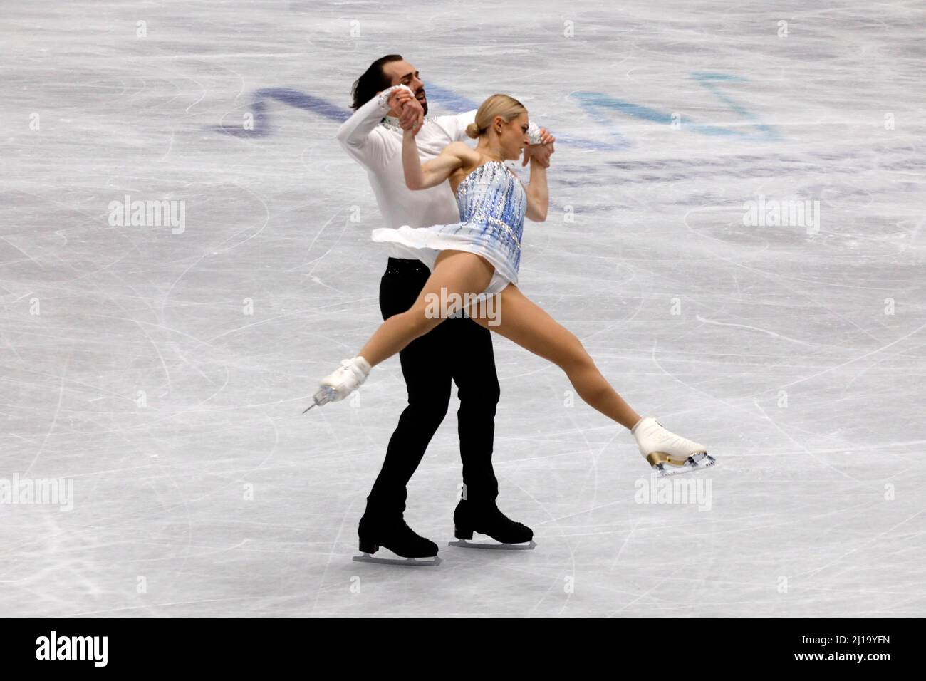 Ashley Cain-Gribble and Timothy Leduc of the US perform during the ...