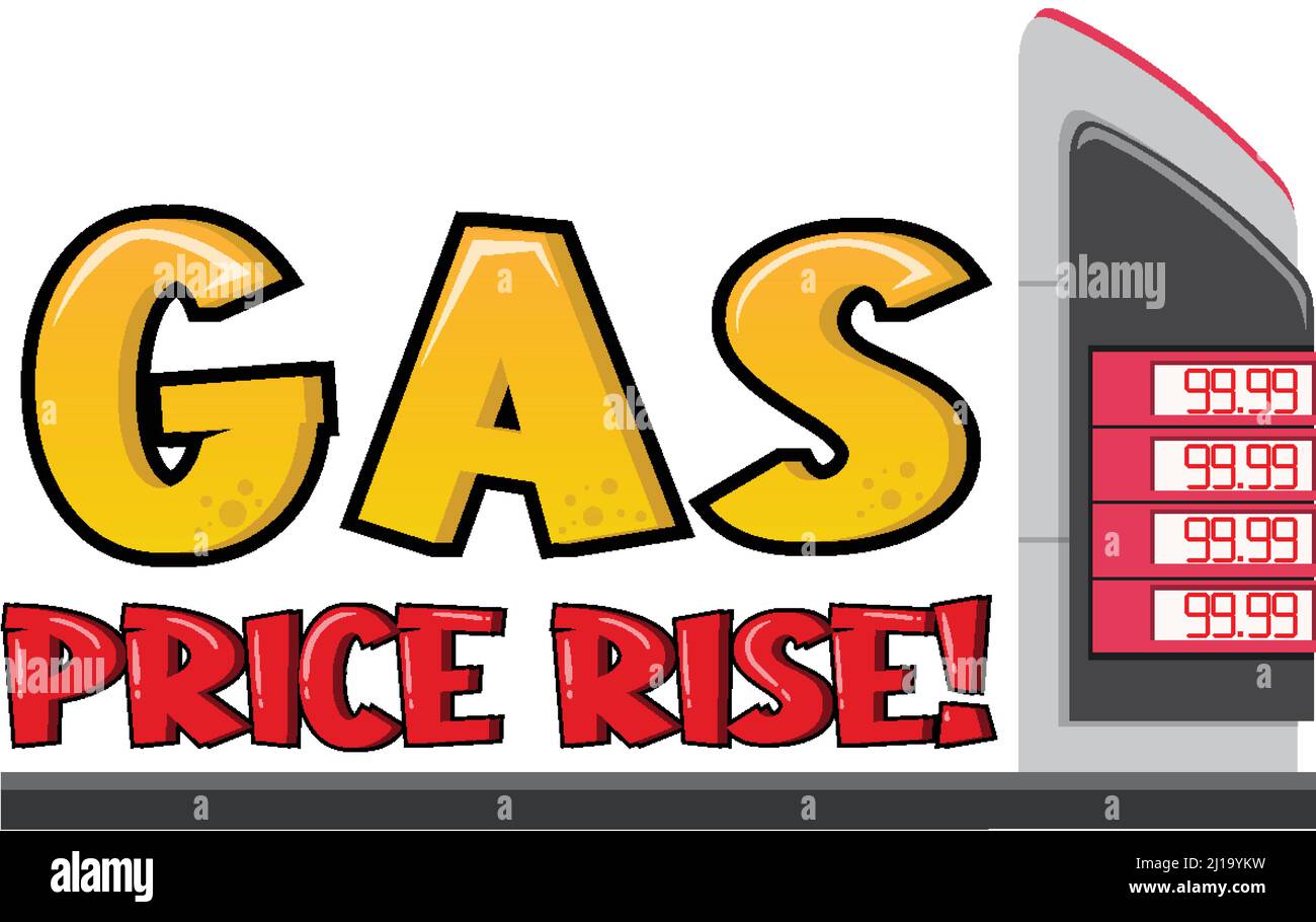 Gas Price Rise font logo design illustration Stock Vector Image & Art ...