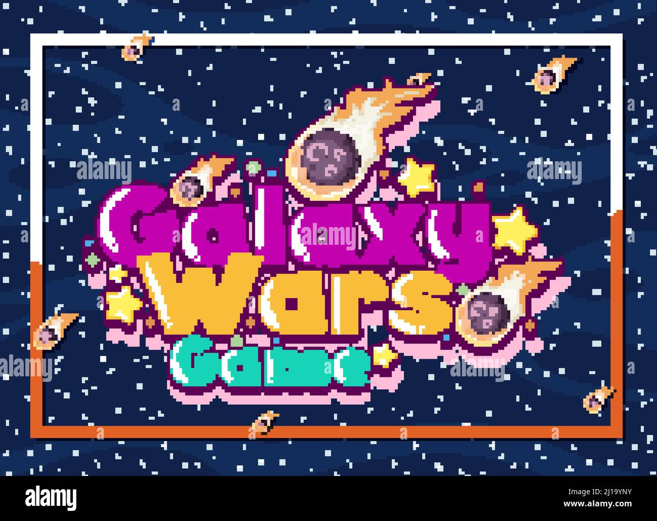 Space element template in space background illustration Stock Vector ...