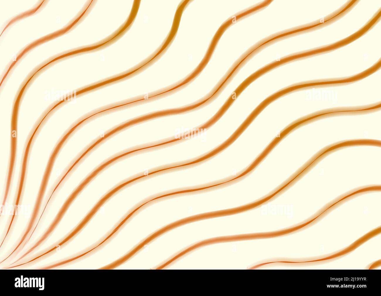 Abstract art background white color with wavy brown lines. Backdrop ...