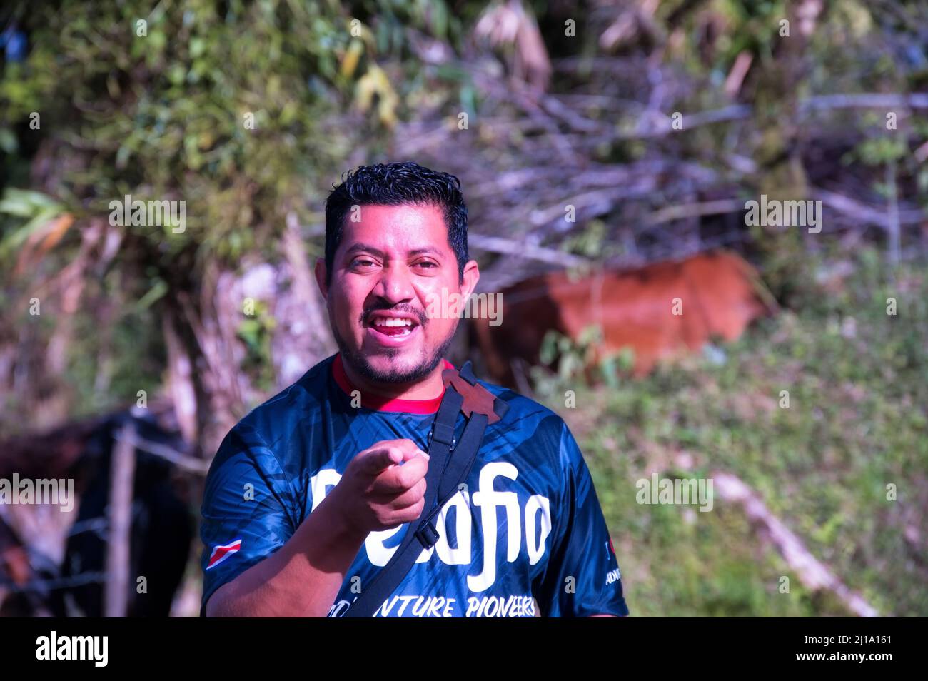 Portrait of touristic guide in Costa Rica Stock Photo - Alamy