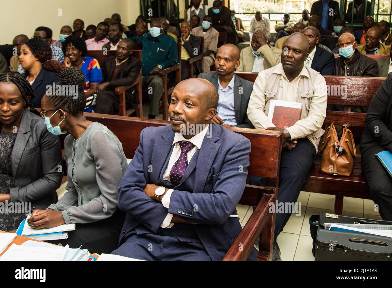 Lawyer Bernard Kipkoech Ngetich is seen in court during the Mau Forest ...