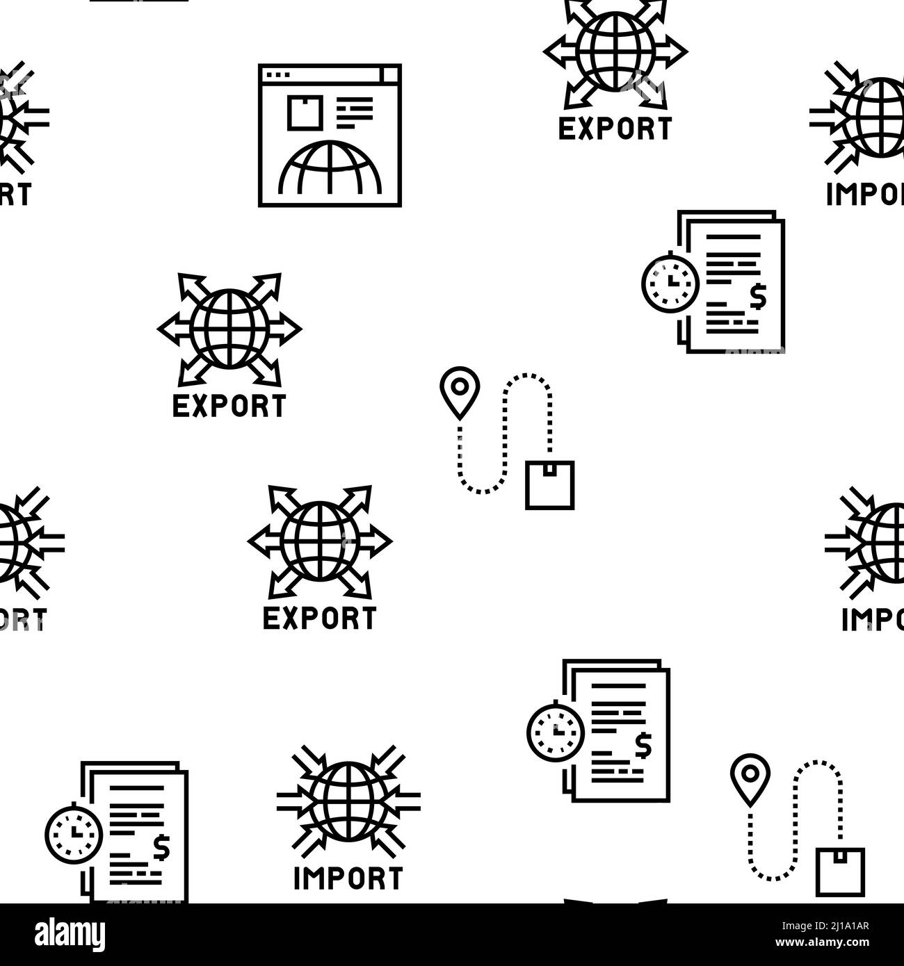 Seamless logistic transportation service pattern hi-res stock ...