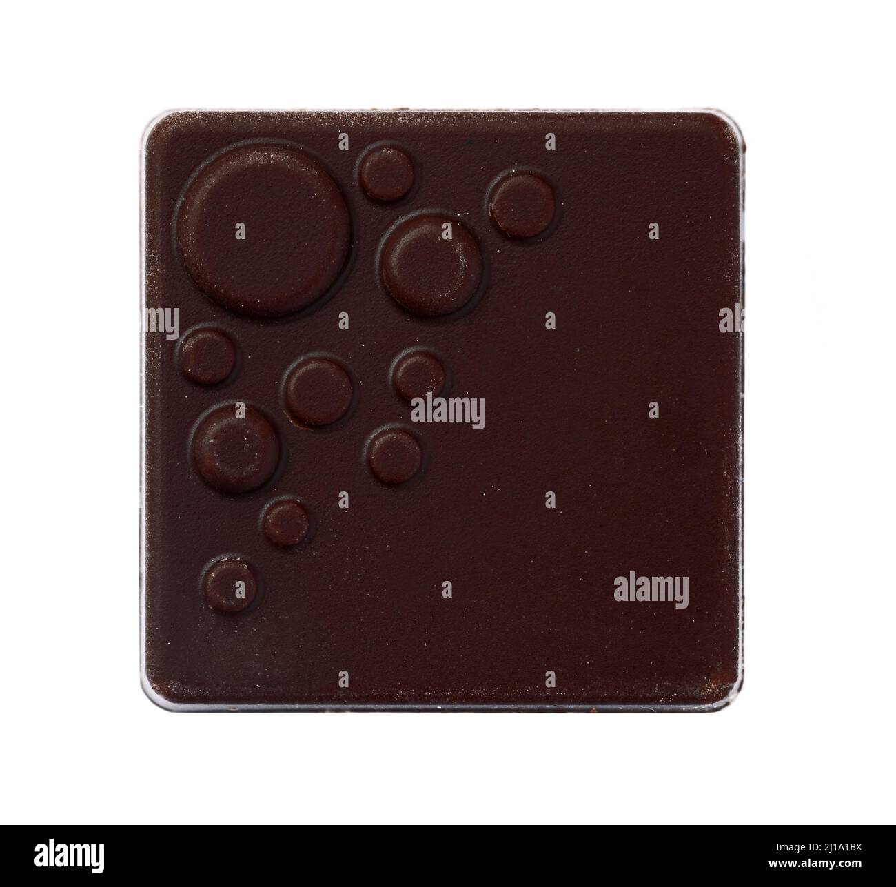 Top view of chocolate candy on white background Stock Photo - Alamy