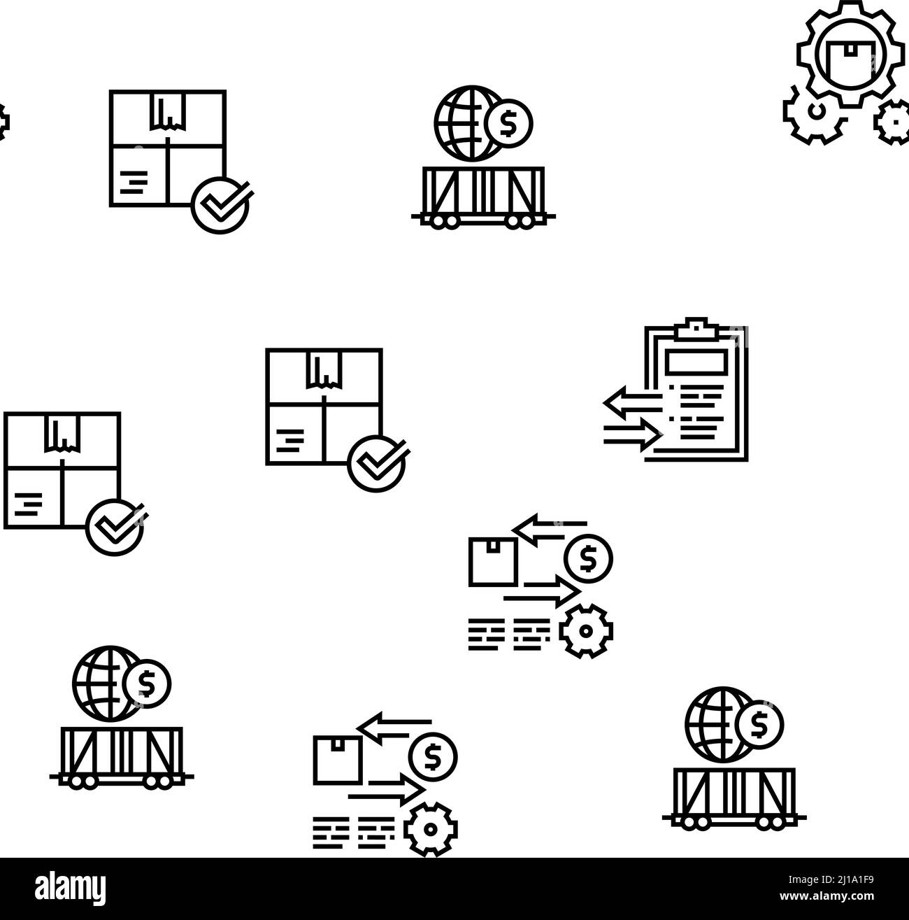 Seamless logistic transportation service pattern hi-res stock ...