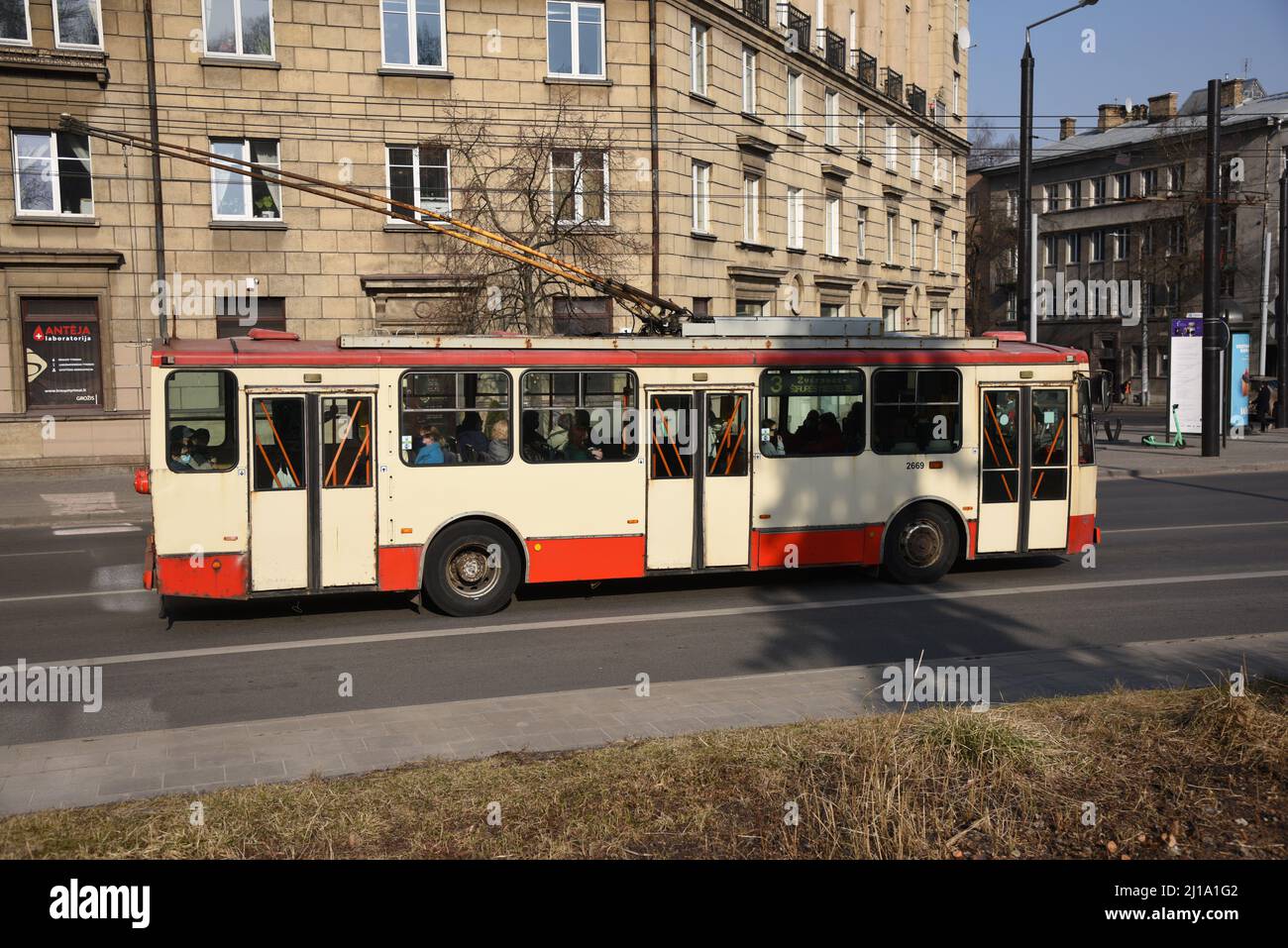 Skoda 14Tr trolleybus Stock Photo - Alamy
