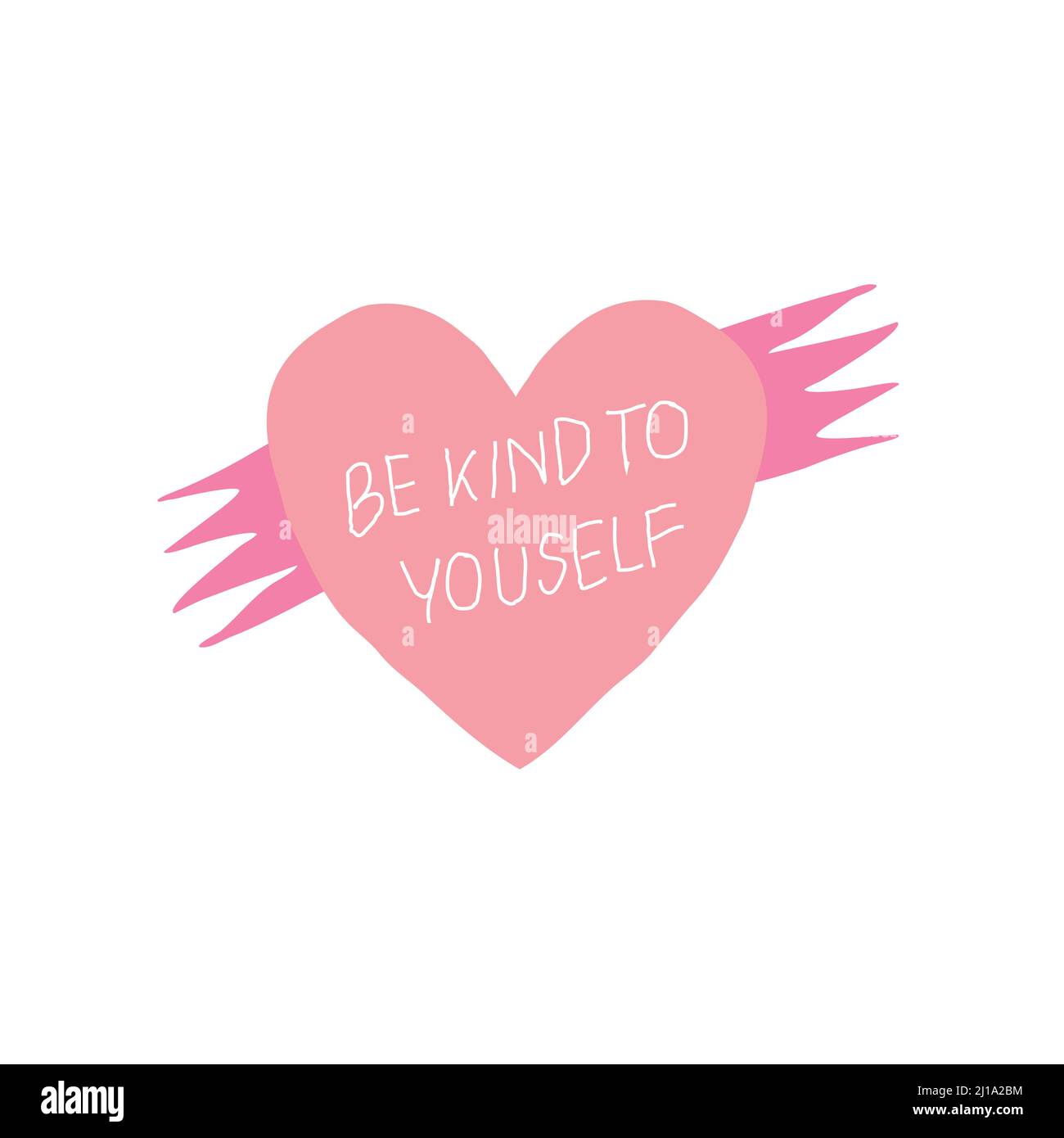 Heart design love yourself Cut Out Stock Images & Pictures - Alamy