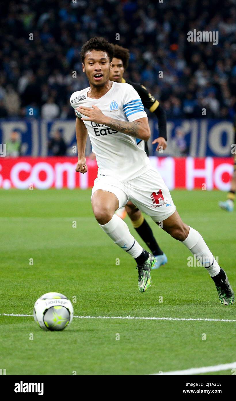 Boubacar Kamara of Marseille during the French championship Ligue 1 ...