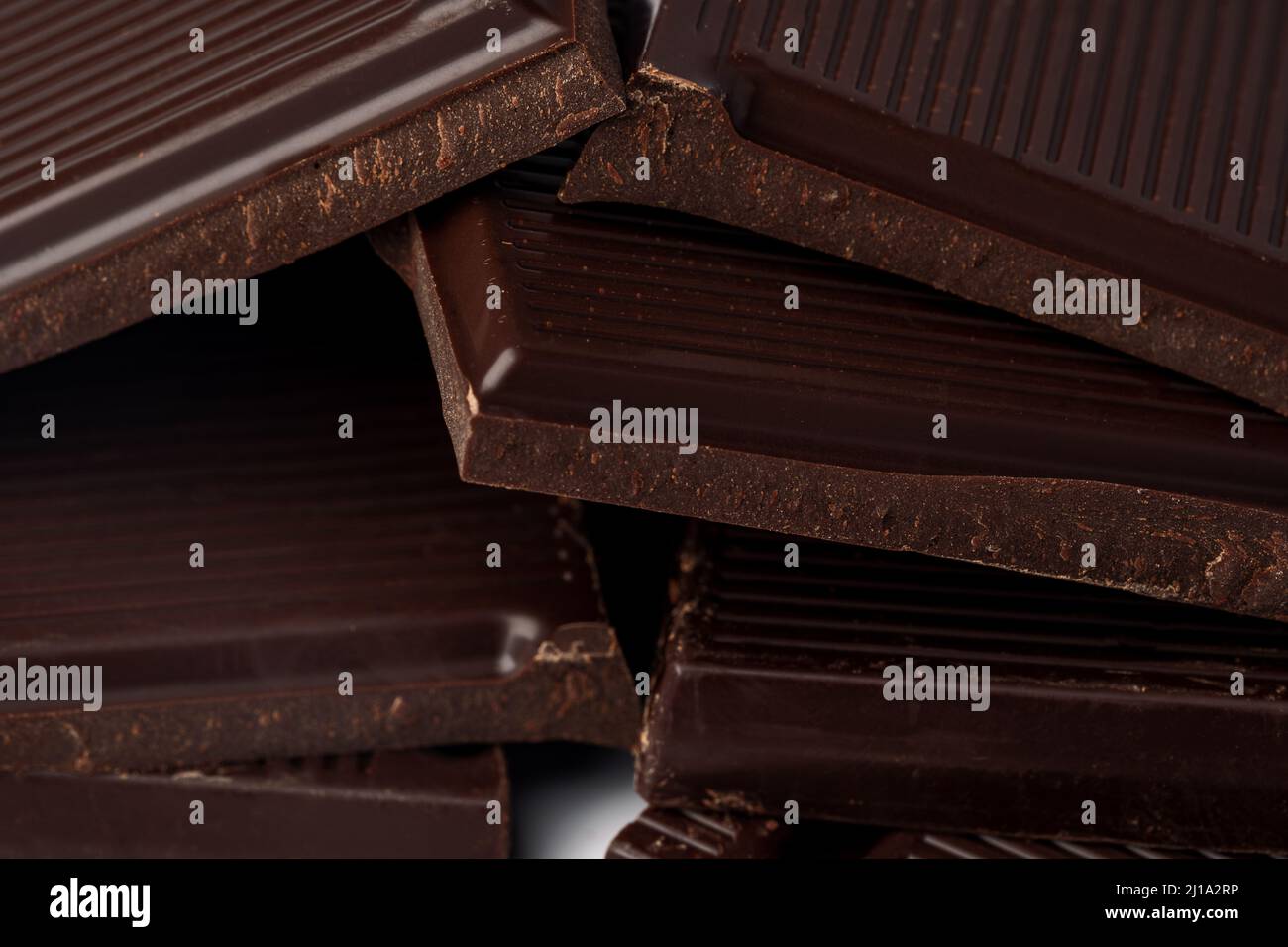 Milk chocolate bars stack for background, close up Stock Photo - Alamy
