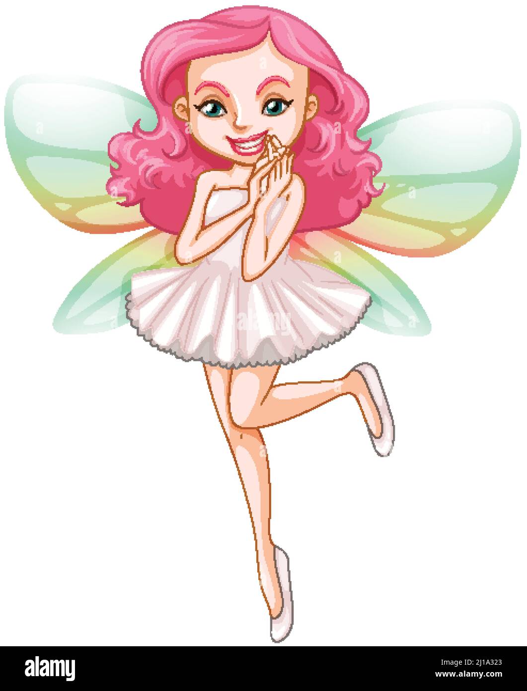 Fantastic fairy girl cartoon character illustration Stock Vector Image ...