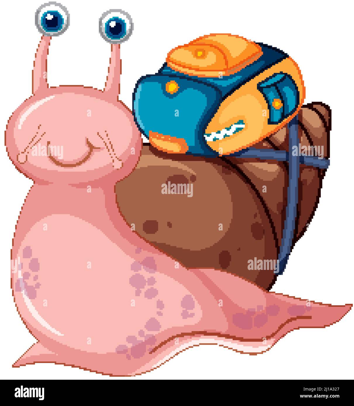 Isolated snail cartoon character illustration Stock Vector Image & Art ...