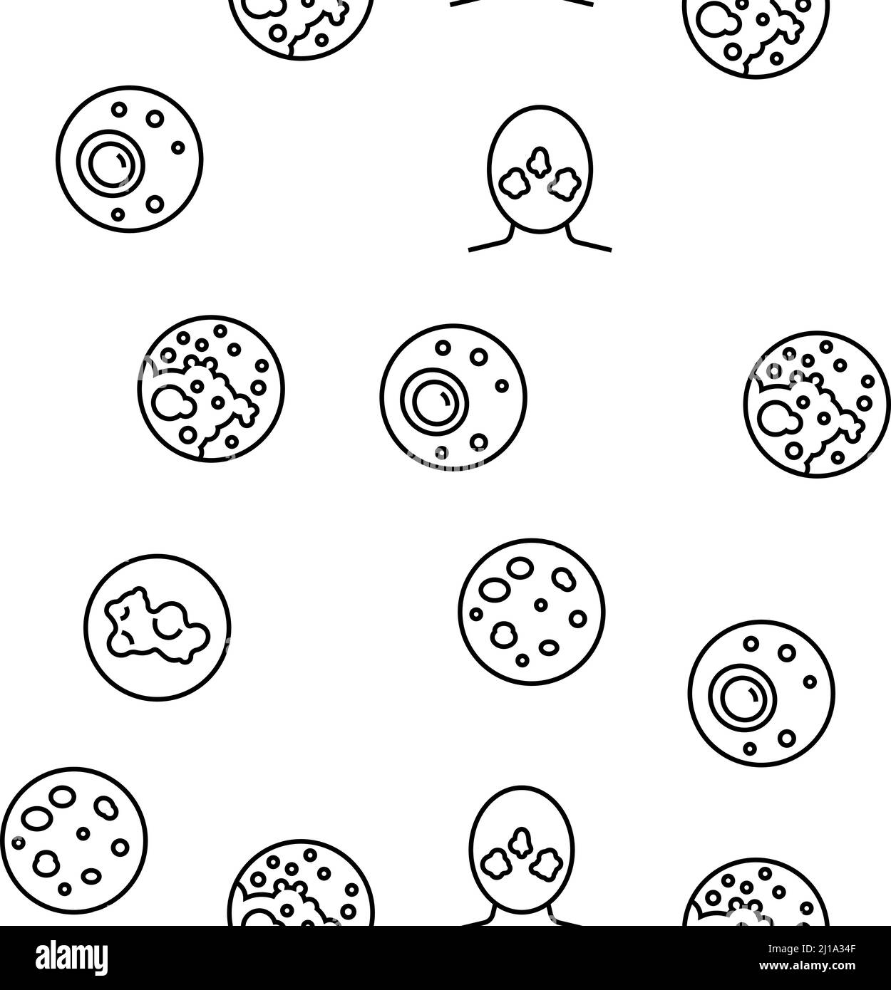 Skin Disease Symptom Vector Seamless Pattern Stock Vector Image & Art ...