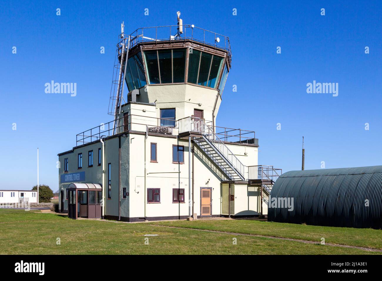 Airfield control towwer building at former USAF Bentwaters, Suffolk ...