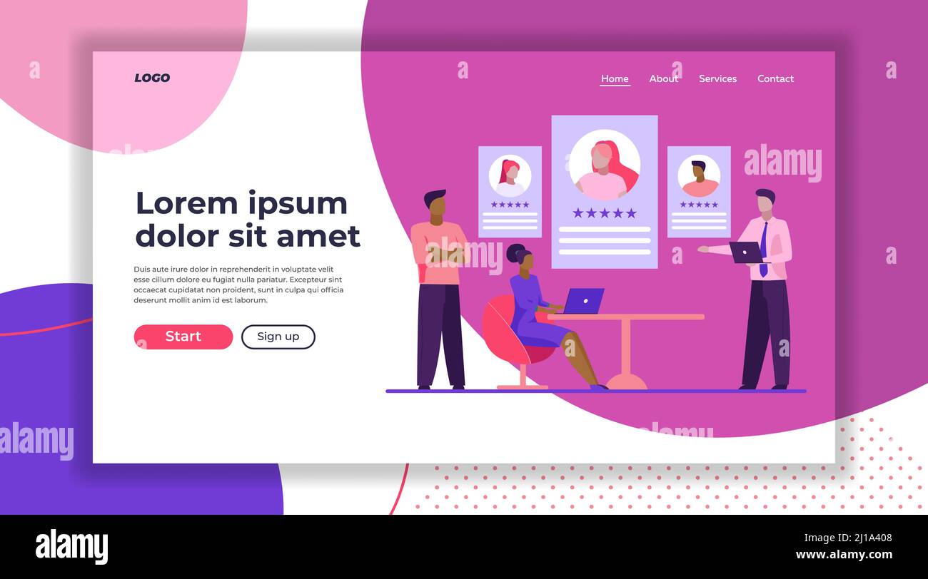 Best employees rating. Employers and recruit agents choosing job ...