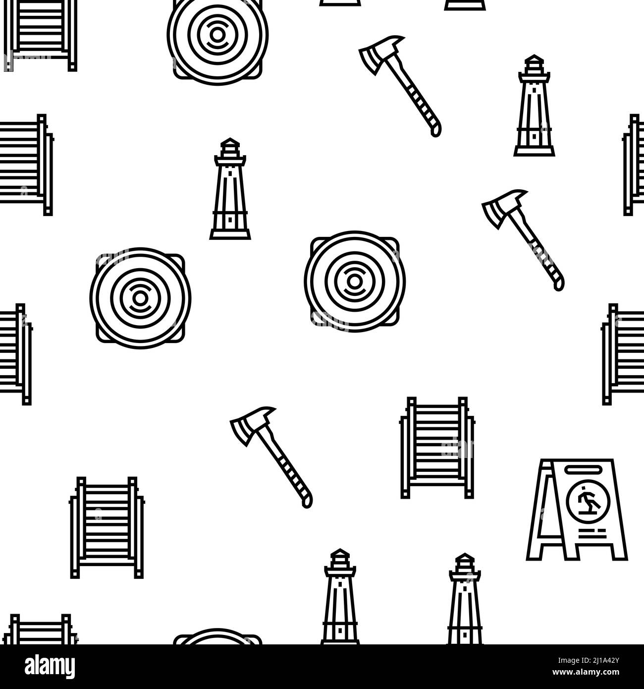 Emergency Helping In Accident Vector Seamless Pattern Stock Vector ...