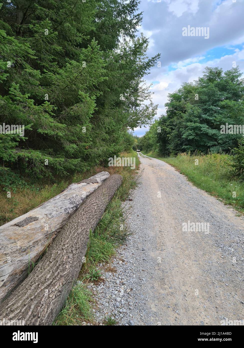 Hiking boots and stone on the stone signal, Symbol of the way of St ...