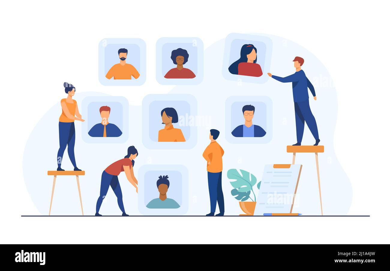 Cartoon profiles hi-res stock photography and images - Alamy