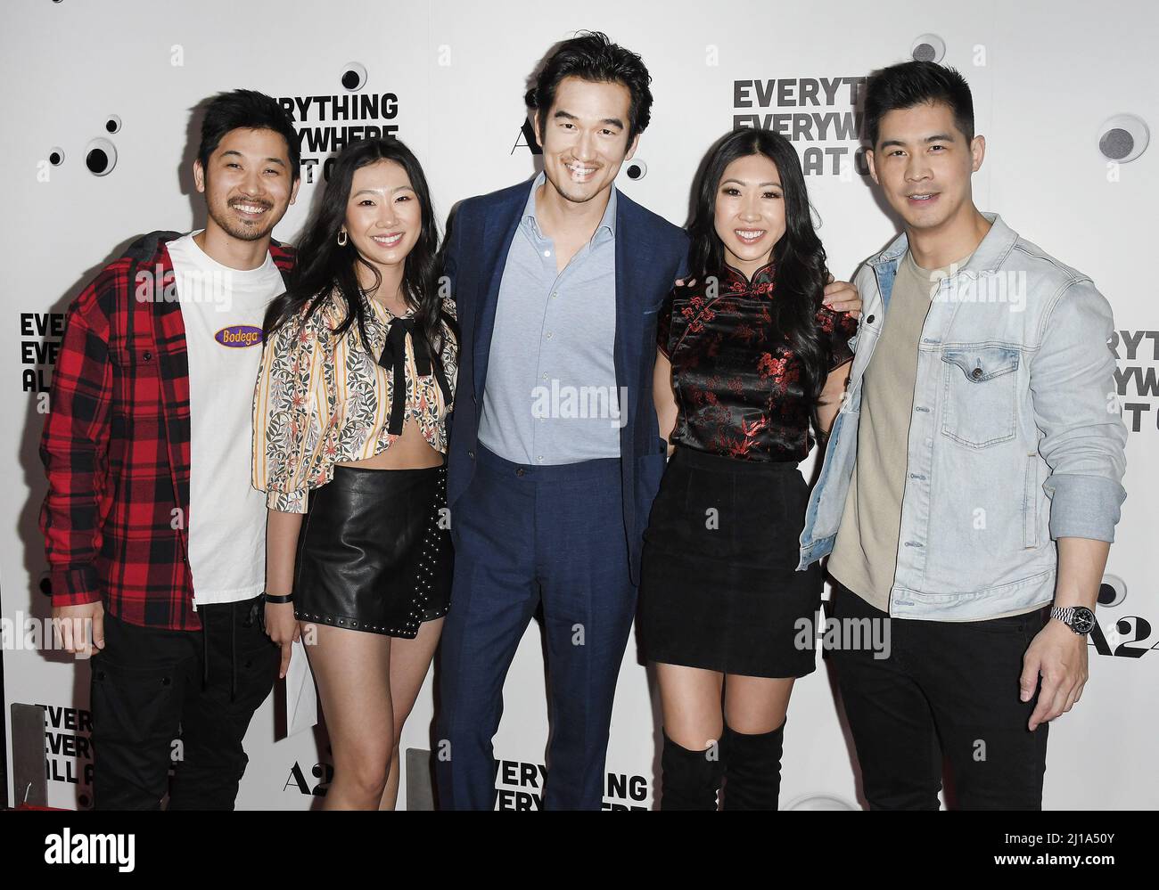 Los Angeles, USA. 23rd Mar, 2022. (L-R) KUNG FU Cast - Jon Prasida ...