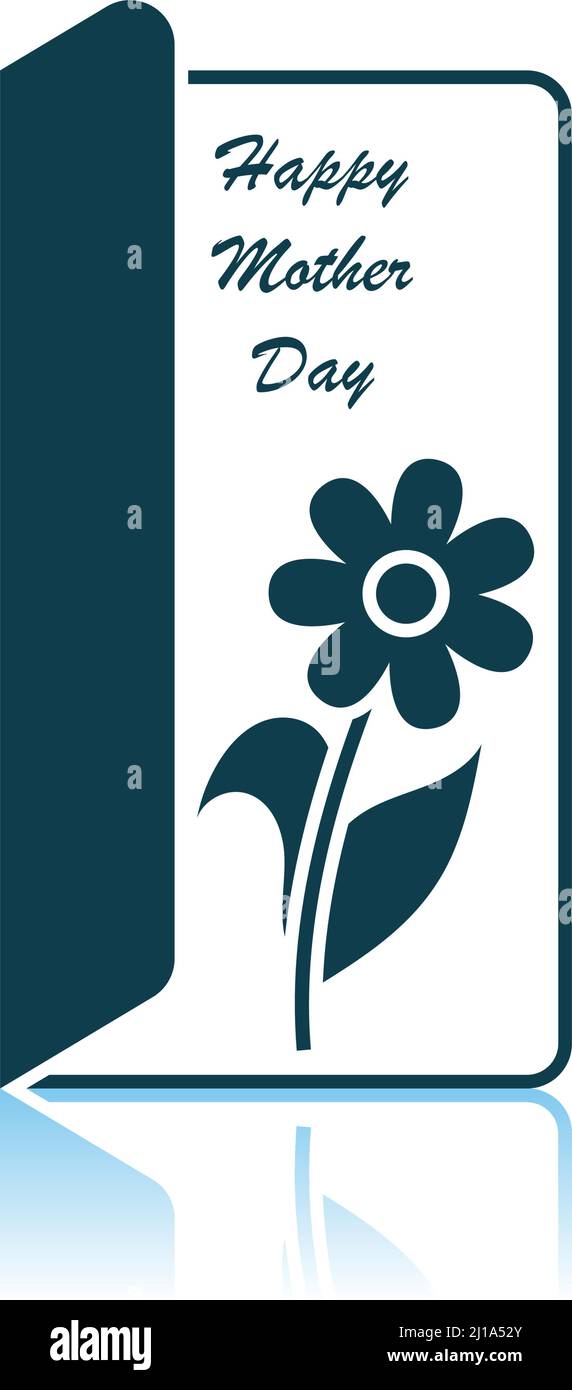 Mother's Day Icon. Shadow Reflection Design. Vector Illustration Stock ...
