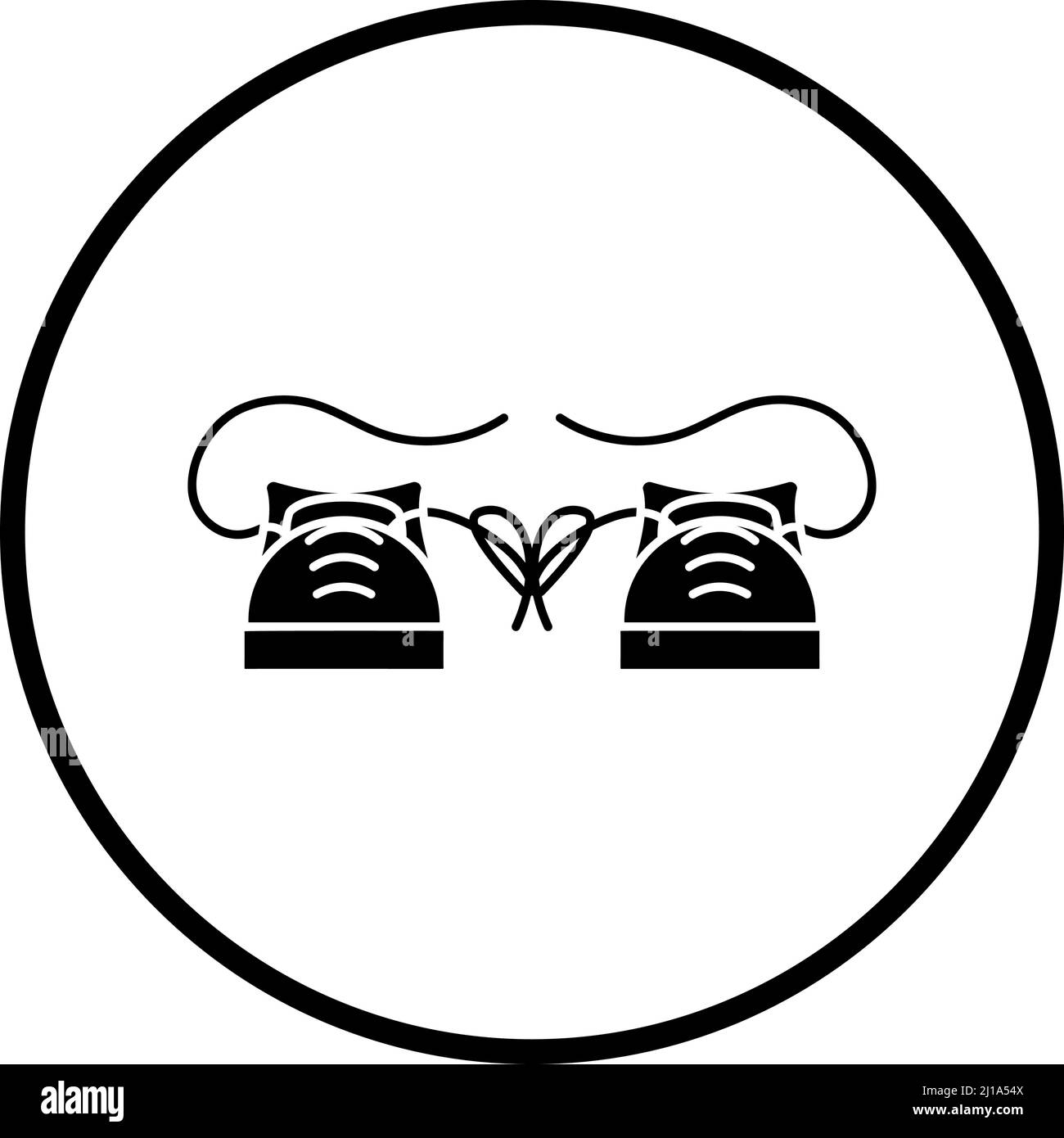April Fool's Day Icon. Thin Circle Stencil Design. Vector Illustration ...