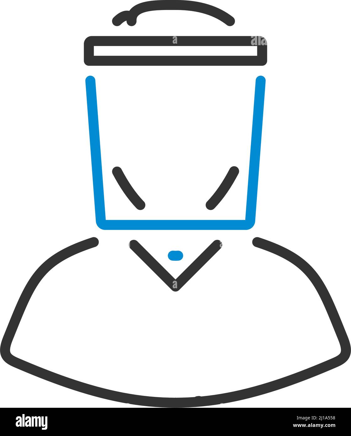 Face Shield Icon. Editable Bold Outline With Color Fill Design. Vector ...