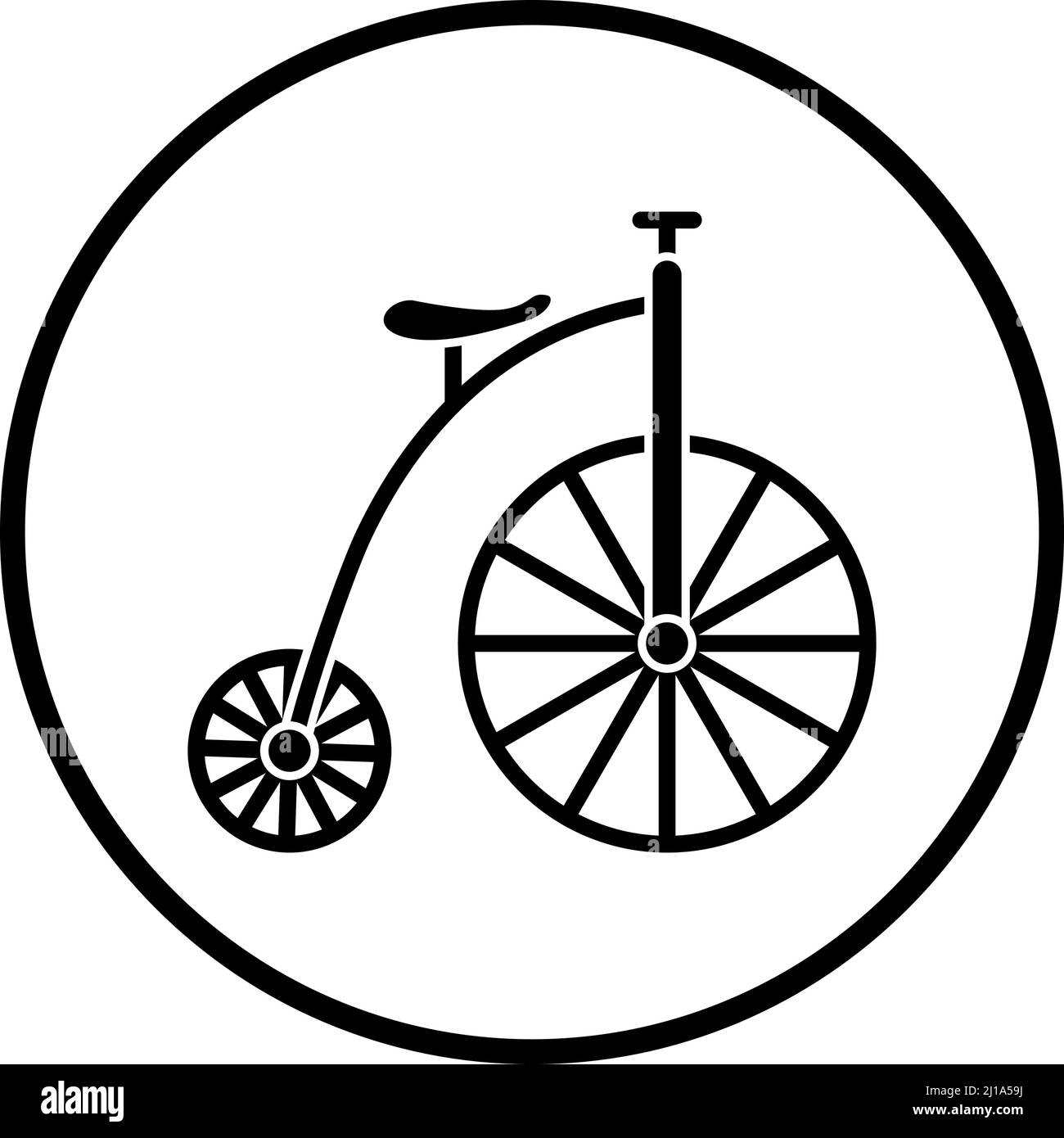 April Fool's Day Icon. Thin Circle Stencil Design. Vector Illustration ...