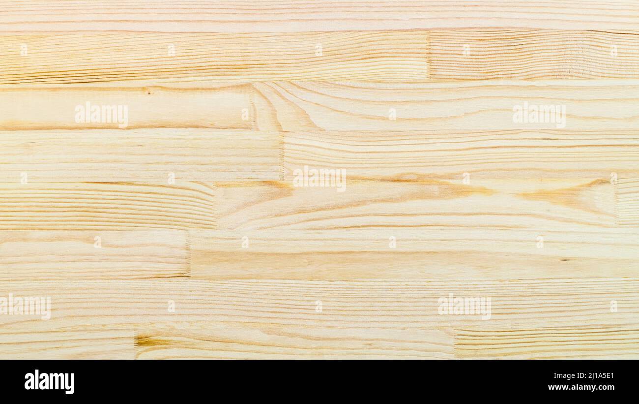 panoramic wood background from blank solid wooden board made from ...