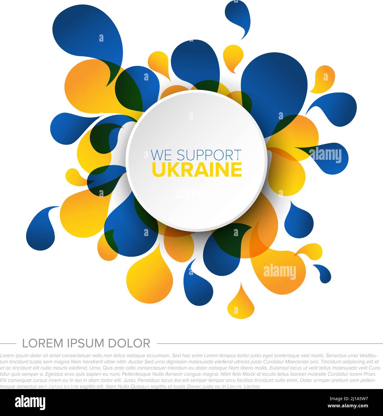 Save Ukraine support flyer poster badge template for social media ...