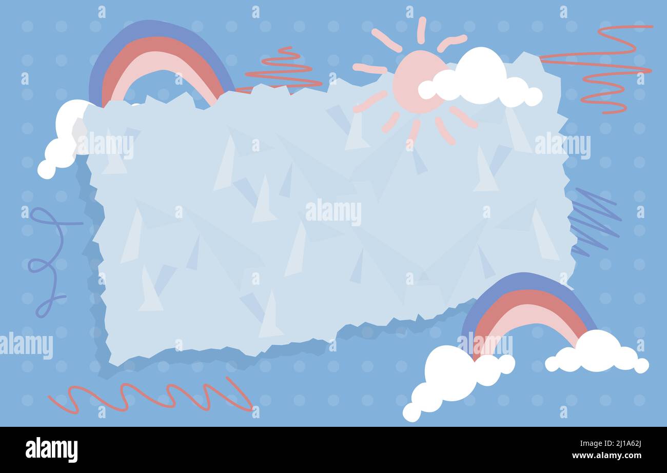 Cloud paper vector vectors hi-res stock photography and images - Alamy